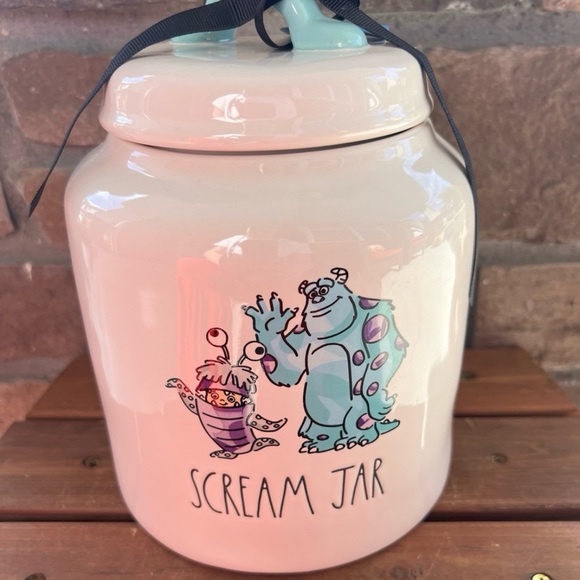 Rae Dunn | Other | Rae Dunn Pixar Monsters Inc Scream Jar Canister ...
